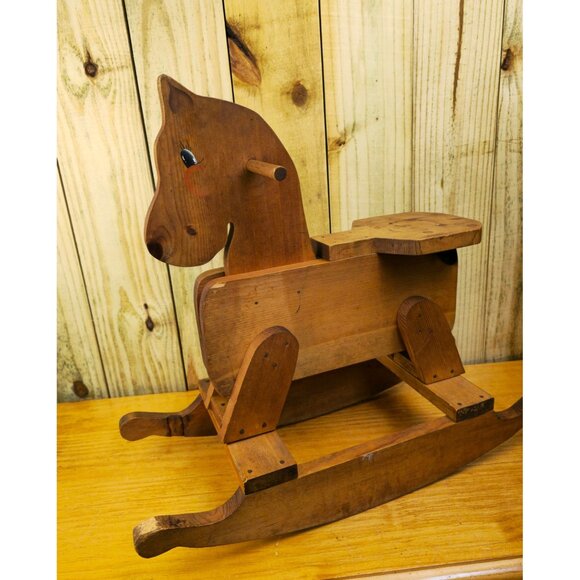 Handmade | Toys | Handmade Classic Wooden Rocking Horse | Poshmark